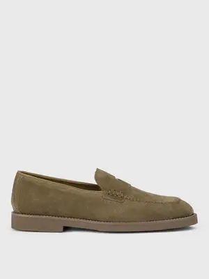 DOUCAL'S Doucal's Suede Calfskin Loafers Cocoa