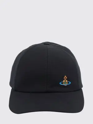 VIVIENNE WESTWOOD Cotton Twill Baseball Cap - Black