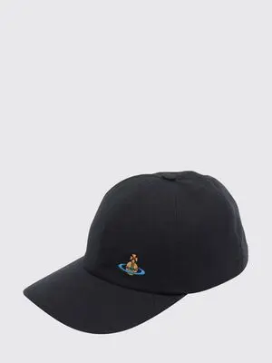 VIVIENNE WESTWOOD Cotton Twill Baseball Cap - Black