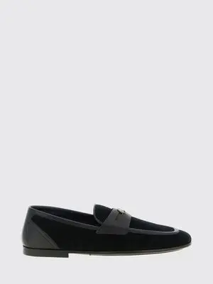 Dolce & Gabbana Suede And Calfskin Loafers With Dg Monogram