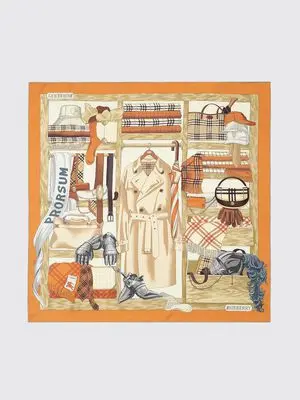 Burberry Wardrobe Silk Foulard - Orange