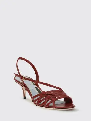 Valentino Garavani Nodine Leather Sandals - Red