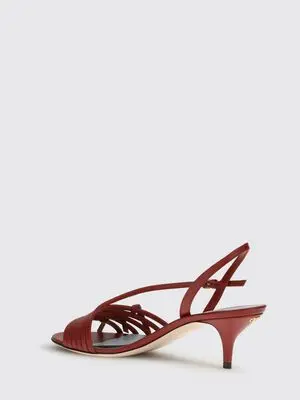 Valentino Garavani Nodine Leather Sandals - Red
