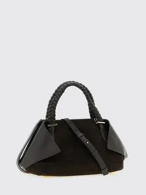 FERRAGAMO Suede Trapeze Satchel - Brown