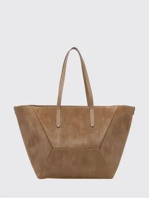 Brunello Cucinelli Suede Tote Bag - Sand