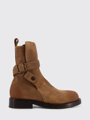 Burberry Suede Ankle Boots - Brown
