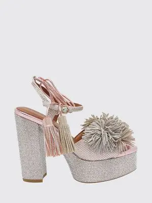 Kurt Geiger Embellished Pom Pom Platform Sandals