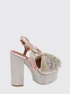 Kurt Geiger Embellished Pom Pom Platform Sandals