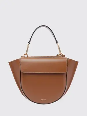 WANDLER Handbag With Bamboo Top Handle - Earth