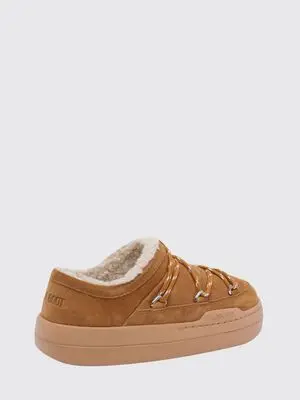 Moon Boot Lace Up Wedge Shoes - Brown