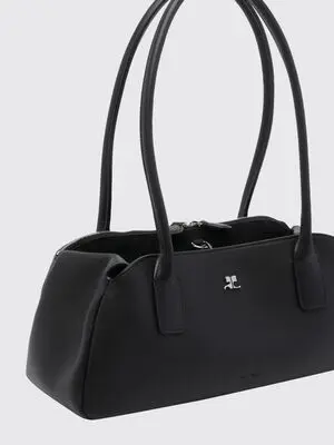 COURREGES Strip Leather Bag - Black