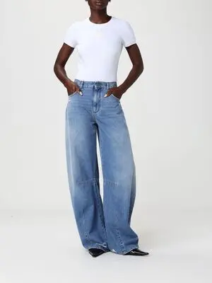 Dolce & Gabbana Baggy Cotton Denim Jeans - Gnawed Blue