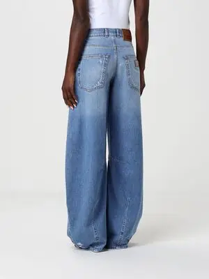 Dolce & Gabbana Baggy Cotton Denim Jeans - Gnawed Blue