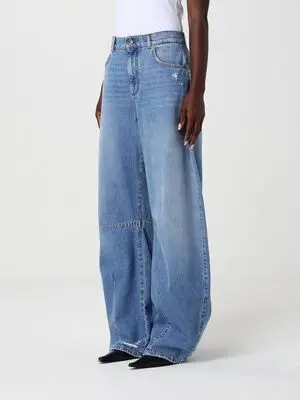 Dolce & Gabbana Baggy Cotton Denim Jeans - Gnawed Blue