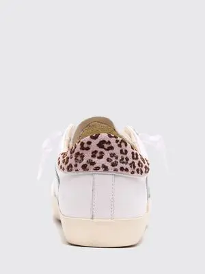 Philippe Model Lace-up Sneakers With Leopard Print Accents - White 1