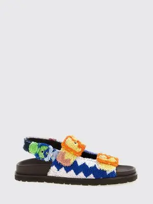 Missoni Zigzag Cotton Terry Slingback Sandals - Multicolor