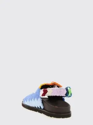Missoni Zigzag Cotton Terry Slingback Sandals - Multicolor