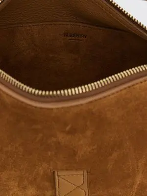 Burberry Suede Bag - Beige