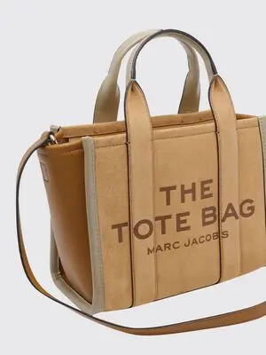 Marc Jacobs Small Tote Bag In Suede - Beige