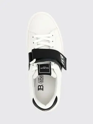 Balmain Leather Low Top Sneakers