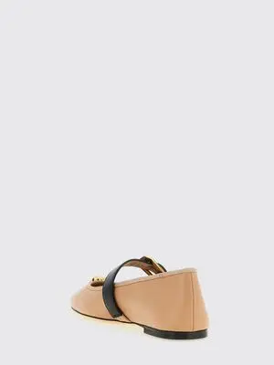 Versace Nappa Leather Mary Jane Ballerina Flats