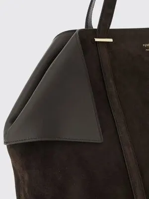 FERRAGAMO Suede Tote Bag - Brown