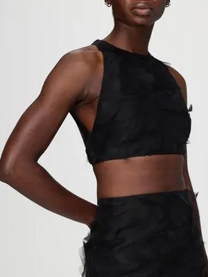 Max Mara Fumetto Silk Crop Top