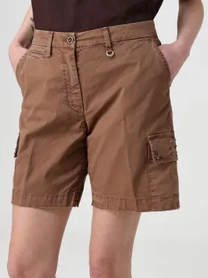 MASON'S Cargo Shorts With Embellished Pockets - Brown