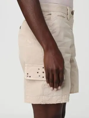 MASON'S Cotton Cargo Shorts With Stud Details