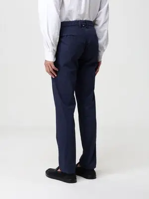 MASON'S Tailored Cotton Trousers - Navy