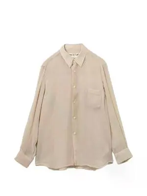 Comme Des Garçons Pocket Collared Shirt - Neutrals
