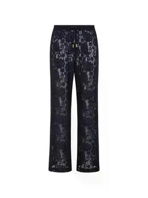 The Upside Lace Drawstring Trousers - Blue
