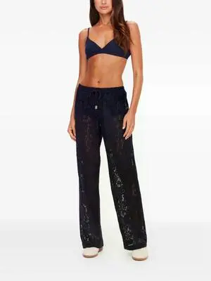 The Upside Lace Drawstring Trousers - Blue
