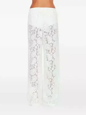 The Upside Lace Drawstring Trousers - White