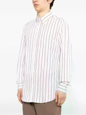 Brunello Cucinelli Striped Button-down Shirt - White