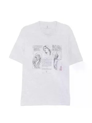 Brunello Cucinelli Print T-shirt - Grey