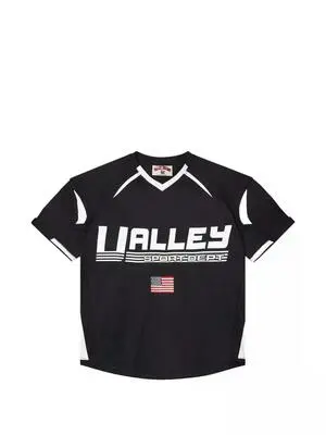 VALE FOREVER Valley Graphic Print V-neck T-shirt