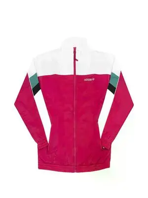 Adidas Stripe-detail Zip-up Jacket - Pink
