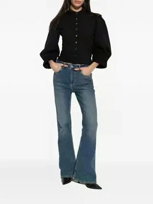 ALLSAINTS Maud Puff-sleeve Top