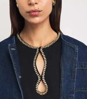 Sandro Rhinestone-embellished T-shirt