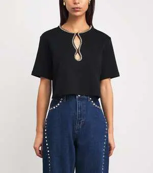 Sandro Rhinestone-embellished T-shirt