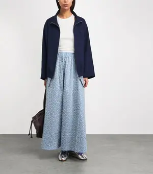 Sandro Striped Sequin Maxi Skirt