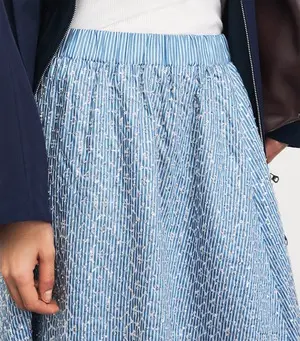 Sandro Striped Sequin Maxi Skirt