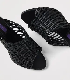 Ralph Lauren Lamb Leather Heeled Mules