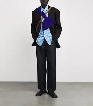 Auralee Cotton-silk Stripe Shirt