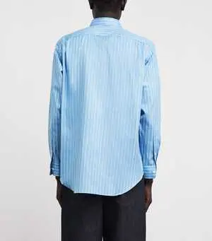Auralee Cotton-silk Stripe Shirt