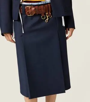 Miu Miu Mohair-wool Midi Skirt