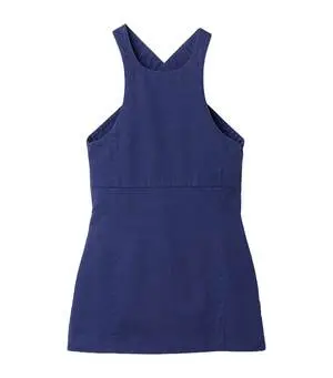 Miu Miu Garment-dyed Gabardine Mini Dress - Blue