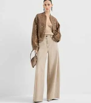 Brunello Cucinelli Embellished Bomber Jacket
