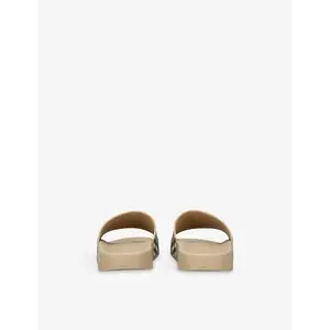 Burberry Furley Checked Rubber Slides - Tan